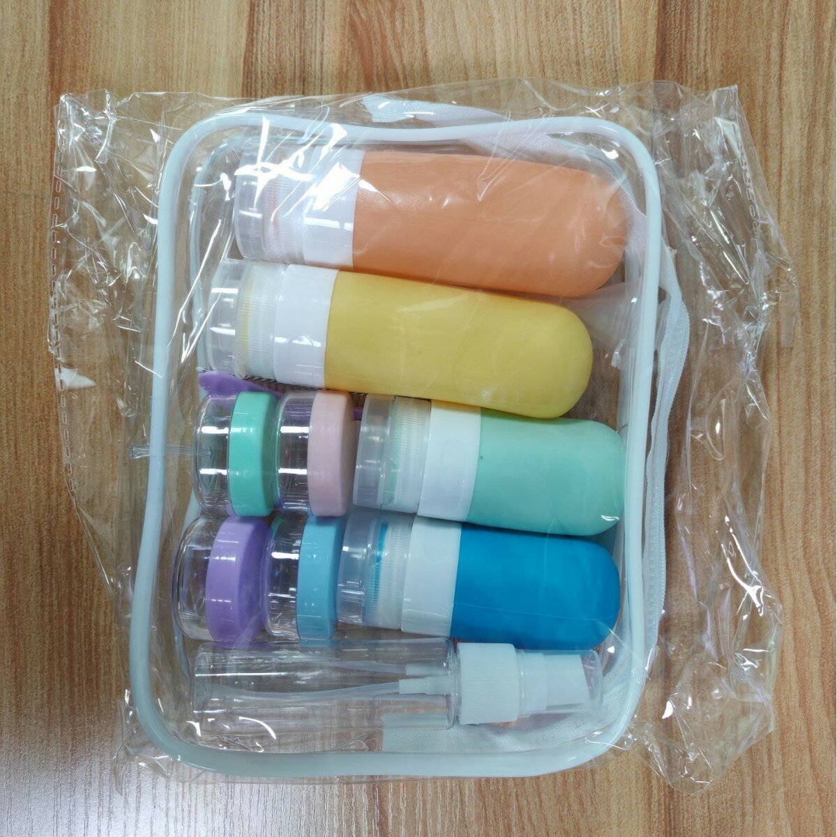 Силиконовые дорожные флаконы для повторного использования, портативный набор для макияжа, флаконы для шампуня, геля для душа, масла для снятия макияжа, флаконы для туалетных принадлежностей.