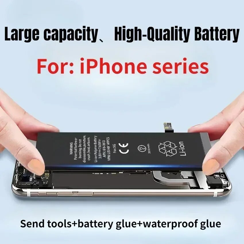 Аккумуляторная батарея с нулевым циклом для IPhone 14 13 12 Pro 6S 6 7 8 Plus X XS Max, литиевая батарея для Iphone, высокое качество 5800mAh For 14ProMax