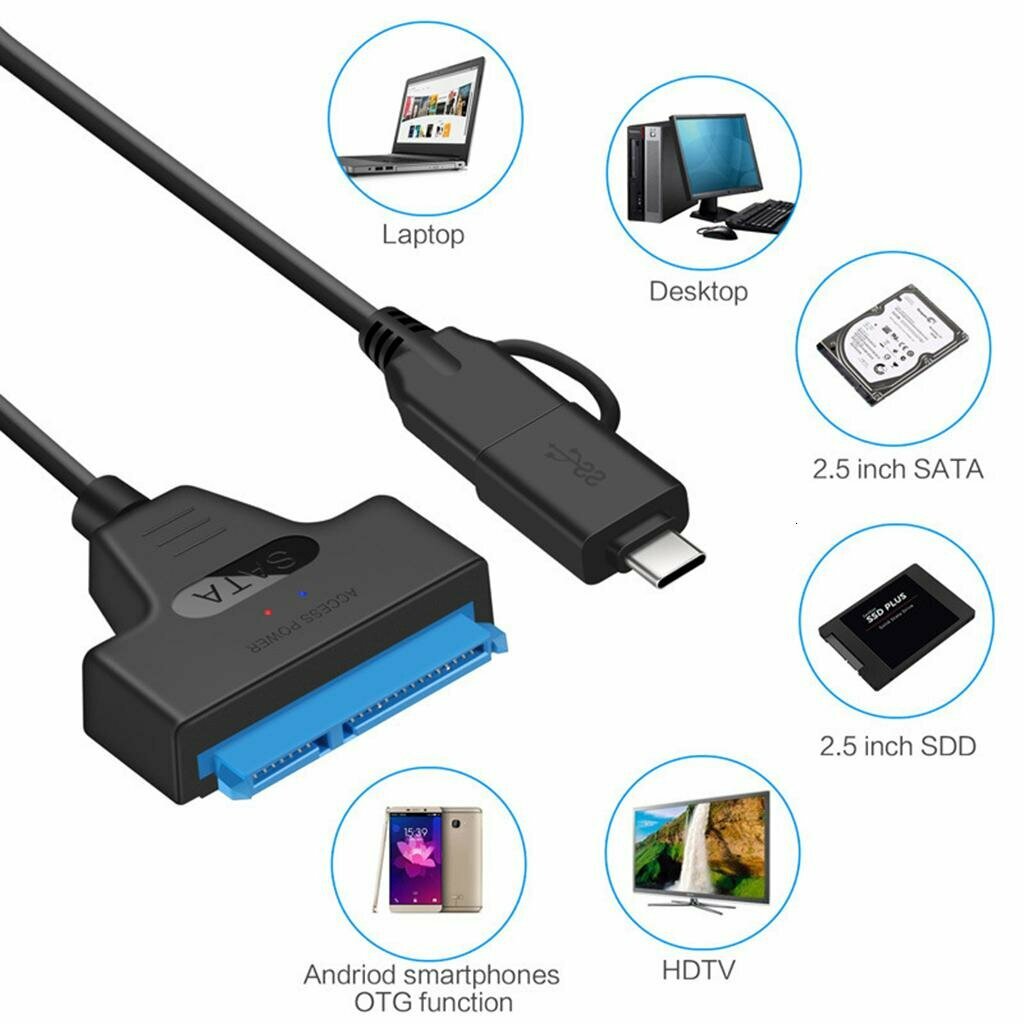 SATA-USB 3.0 адаптер для HDD/SSD 2.5" — фото 1