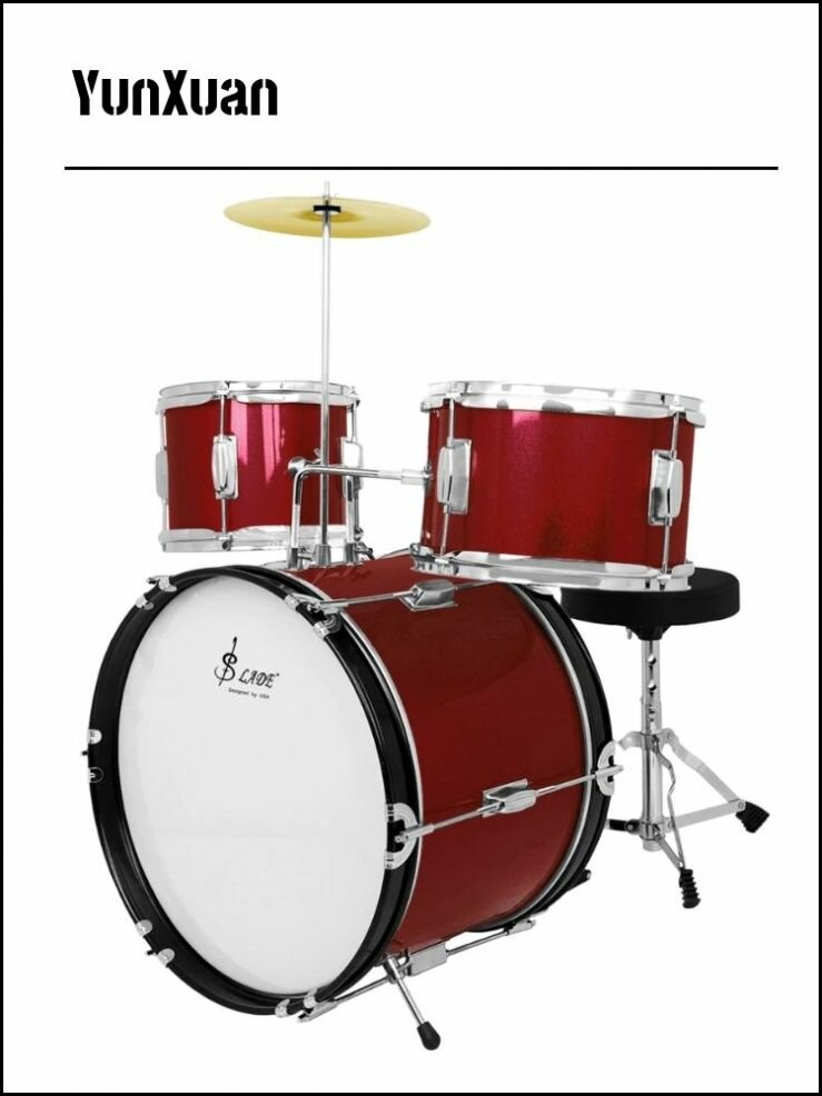 Эксклюзивная ударная установка с тремя барабанами и педалью