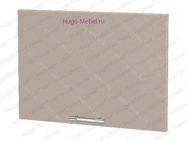 Кухонный фасад Ф-283 кофе с молоком глянец (Ксения) Huge Mebel . Ширина 496 Высота 454. Кухонные фасады