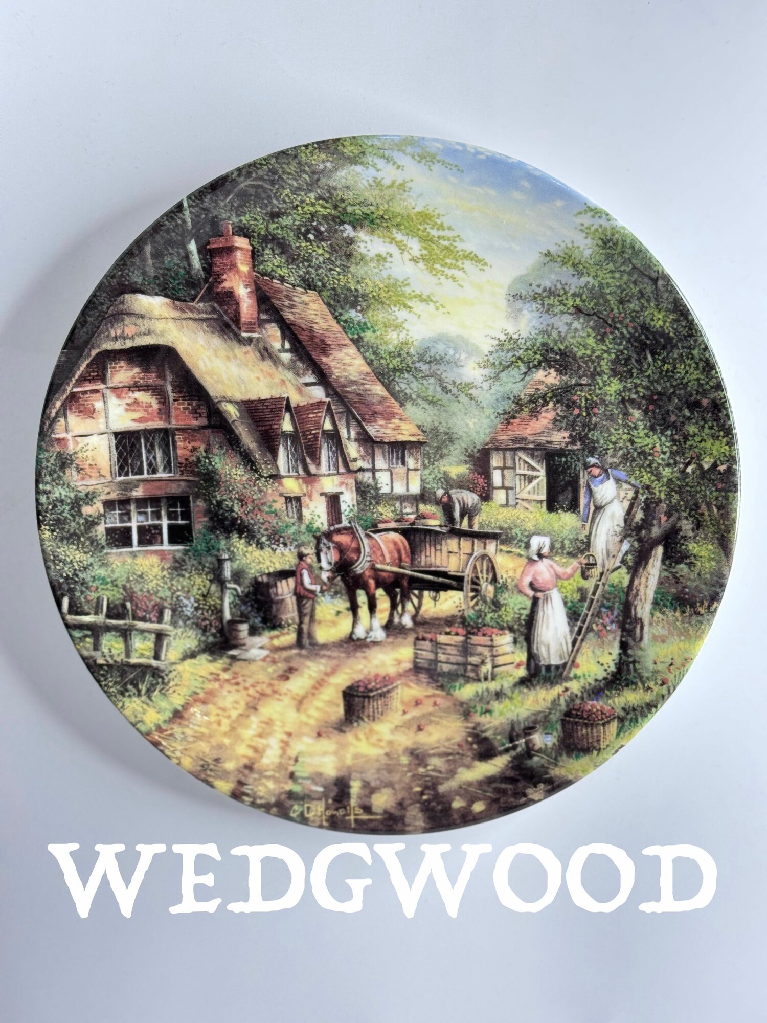 Тарелка в интерьер, винтаж, wedgwood, Country Days, 1992 год