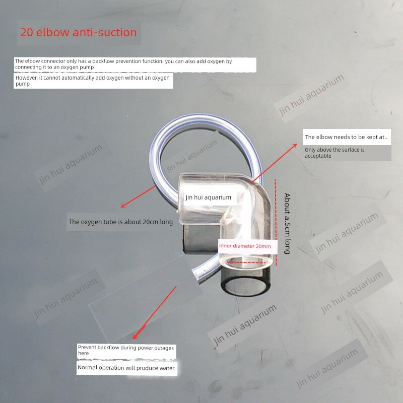 Аэратор для аквариума: прозрачная трубка Вентури с носовым соплом, бесшумная, для модификации системы оксигенации,