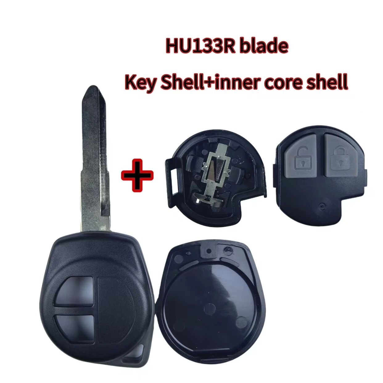 Ключ для Suzuki HU133R, 4 кнопки, 433MHz