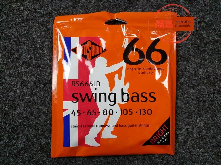 RotoSound RS665LD Пятиструнные гитарные струны, толщина 45-130, премиум