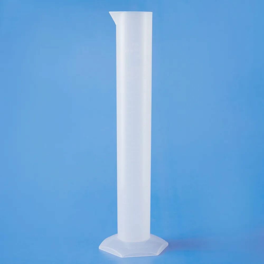 Цилиндр из полипропилена 250 мл (ц. д. 5мл) для ареометров АС-3, АНТ-2 / Емкость мерная - цилиндр из полипропилена / Мензурка пластиковая.