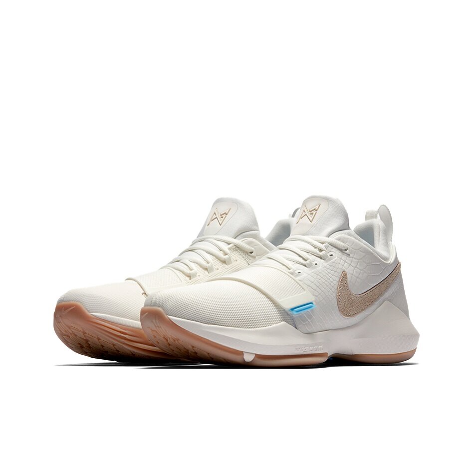 Кроссовки NIKE PG 1, размер EU 44.5 стопа (28.5CM), белый, — фото 1