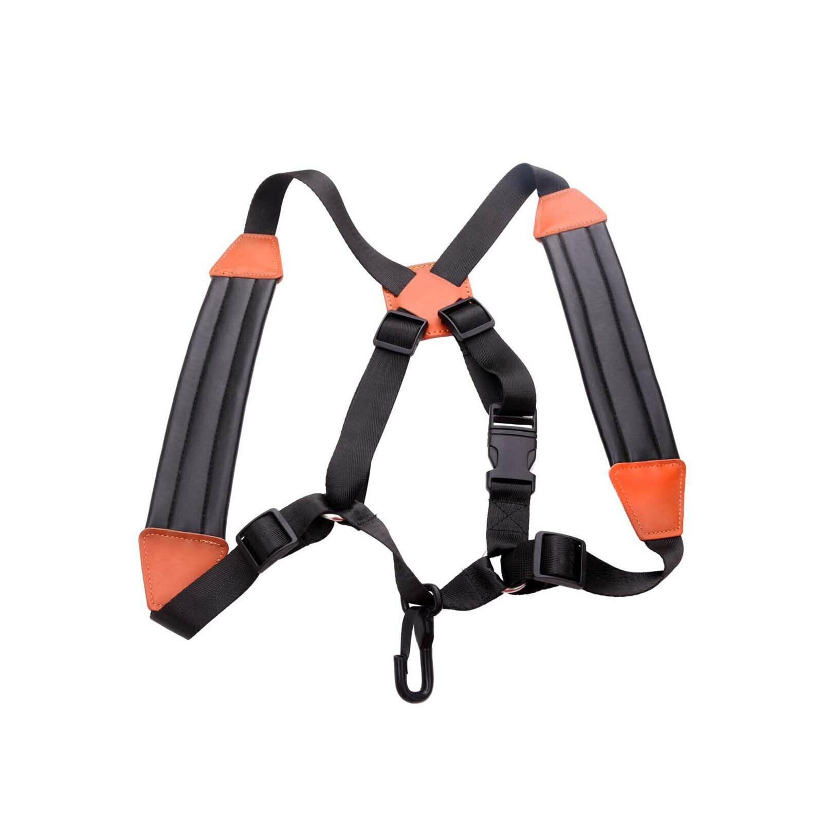 Saxophone Strap Sax Shoulder Adjustable Padded Leather for Soprano Alto Baritone