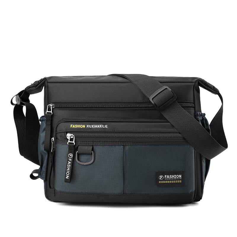 Мужская сумка через плечо 2024 года, новая мужская сумка, модная повседневная сумка с большой вместимостью, деловая сумка, модный рюкзак для мужчин