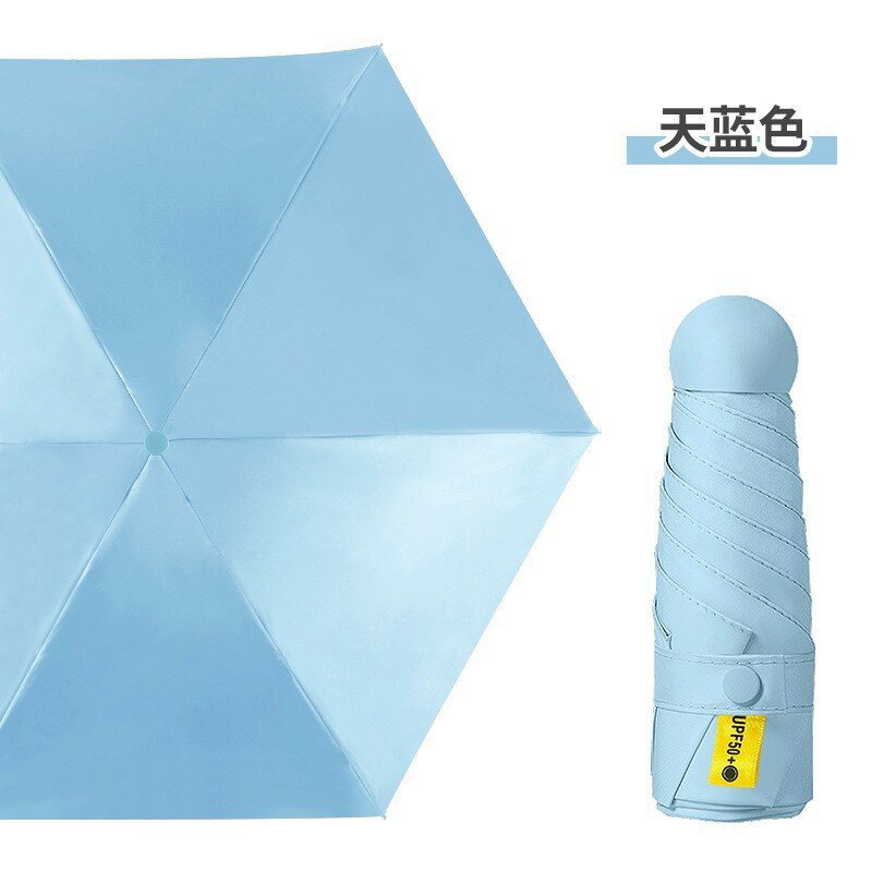 Компактный портативный карманный зонт для женщин, двойного использования для солнца и дождя, с защитой от УФ, солнцезащитный зонт, 50% off зонтов для солнца и дождя