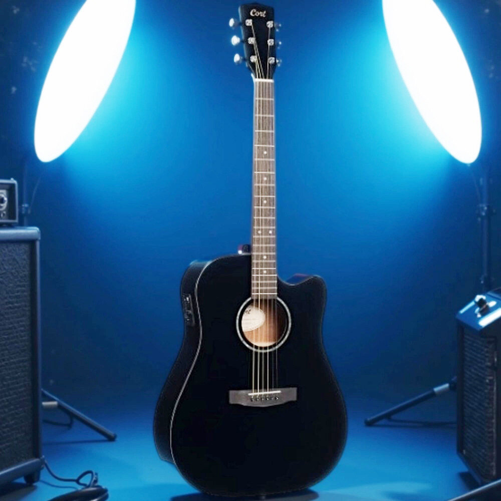 Электроакустическая гитара Cort Earth60CE-BK
