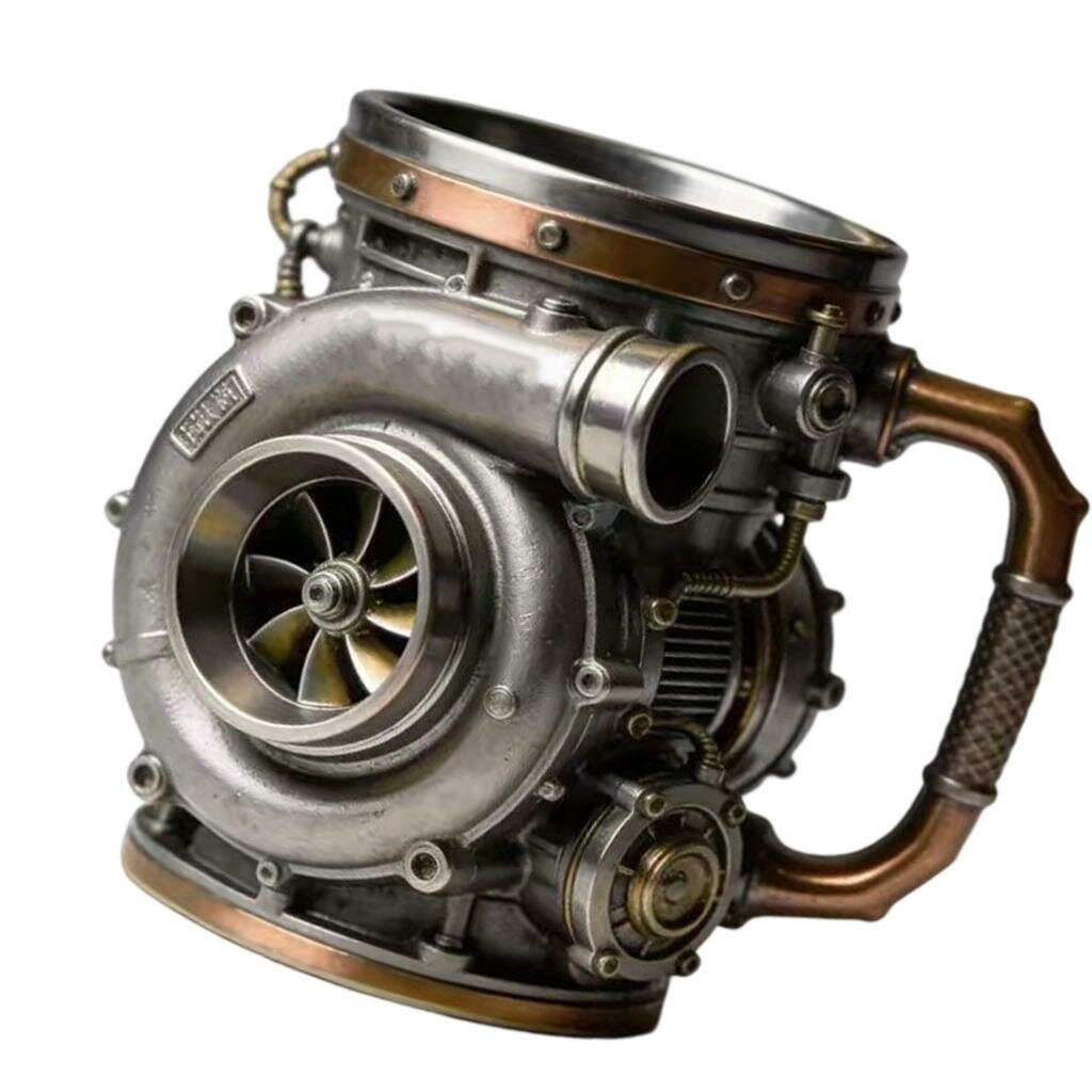 Резиновая кружка-турбина для напитков и декора, Крышка двигателя