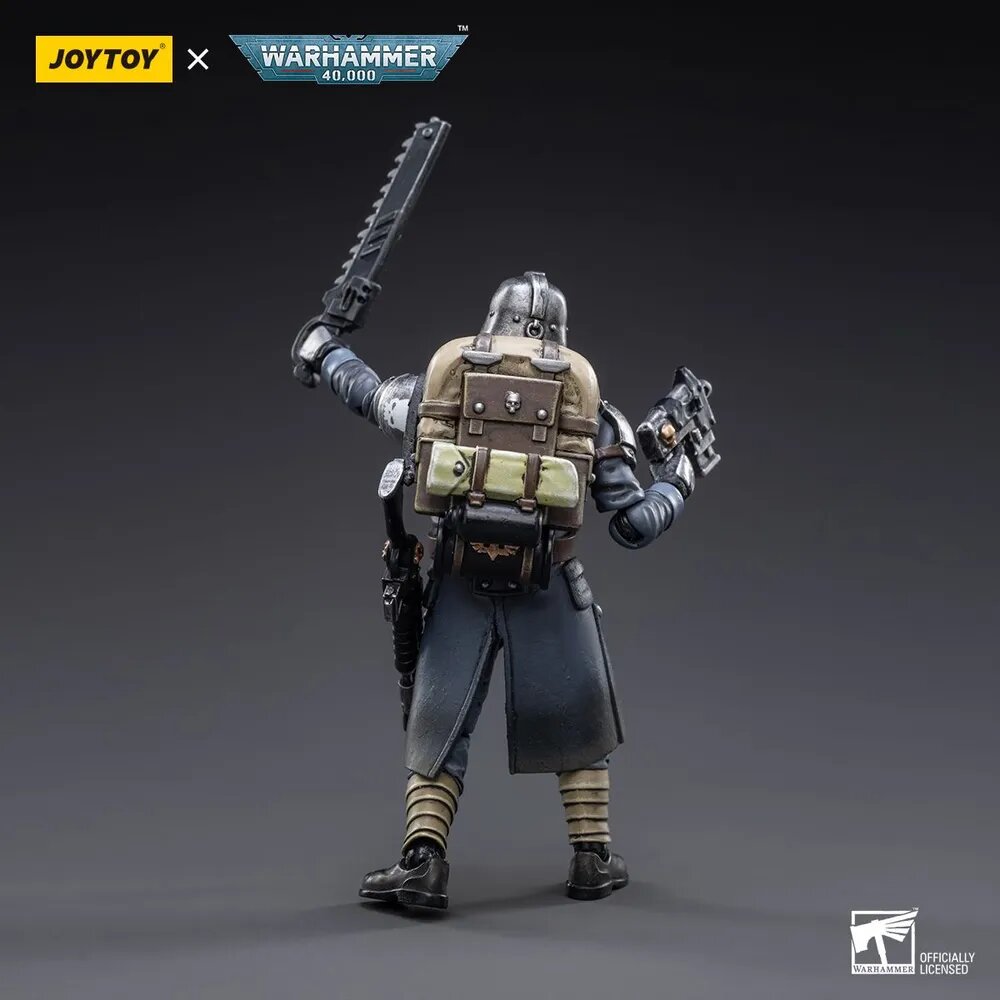 Набор солдатиков JOYTOY Warhammer 40,000 1/18 Astra Militarum Death Korps of Krieg, ABS пластик, 1 шт, 20x20x6 см — фото 1
