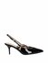 Туфли LOVE MOSCHINO Strappy point-toe pumps, размер 40, black/black