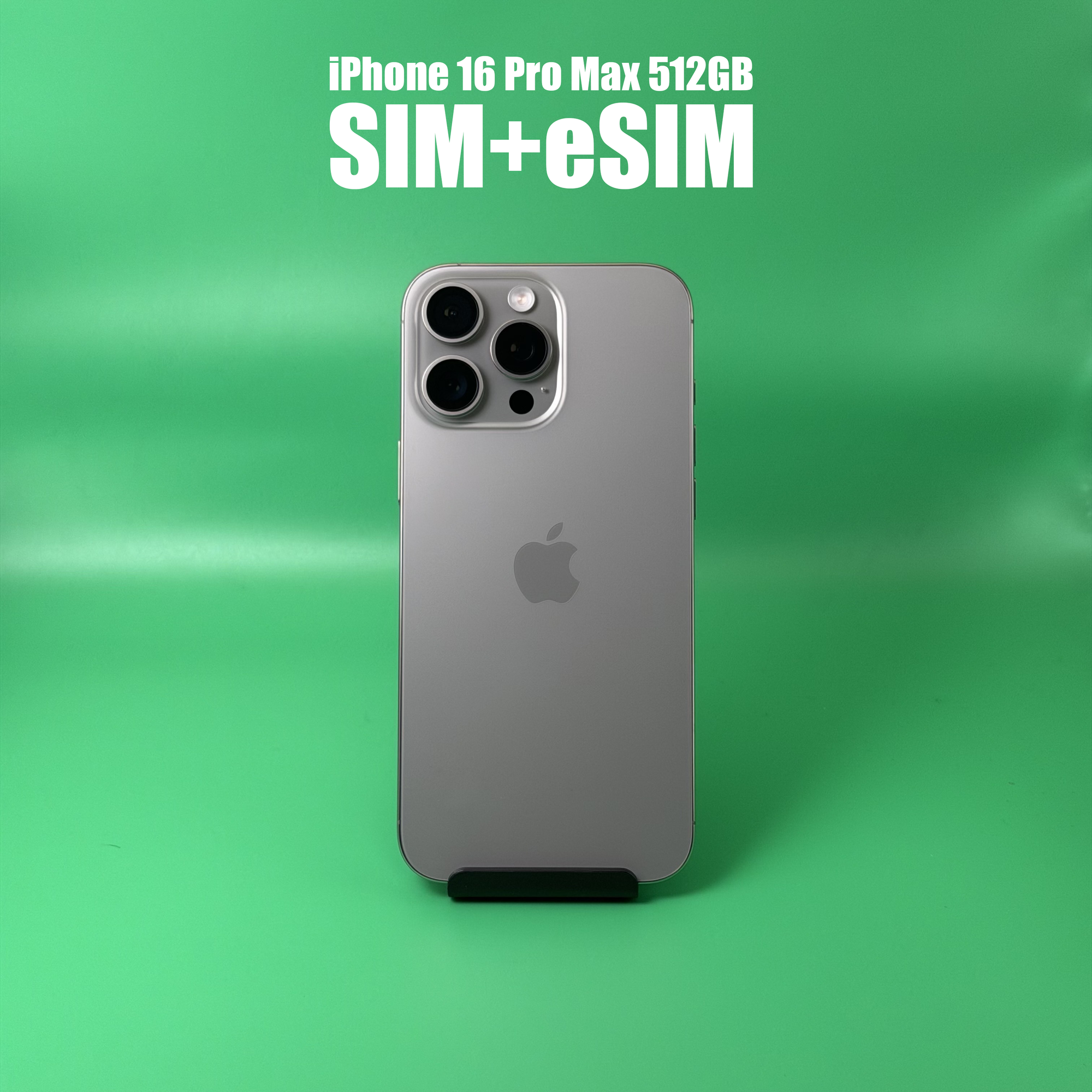 Смартфон Apple iPhone 16 Pro Max 512 ГБ, Dual nano SIM + nano SIM, Natural Titanium титан