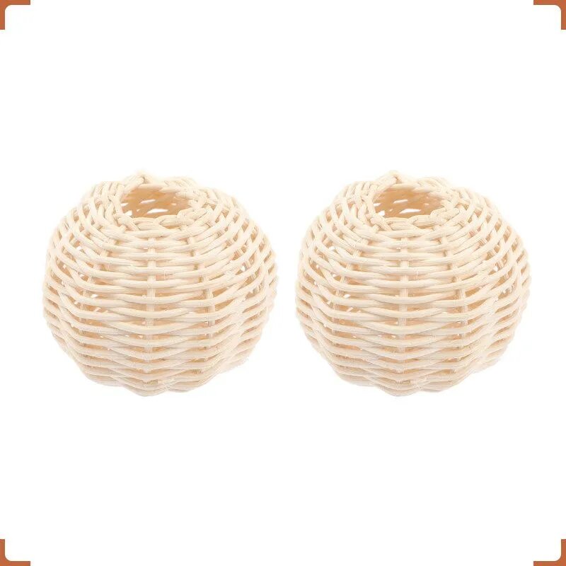 2 шт. плетеный абажур декоративный светильник крышка орнамент ротанг плетеный абажур декоративный