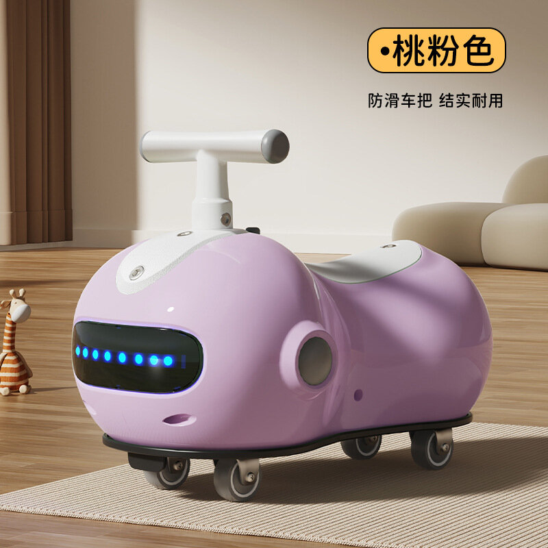 Машинка с поворотом в виде арахиса для детей 1-3 лет, подарок на день рождения, игрушка для мальчиков и девочек, антиопрокидывающаяся машинка с поворотом