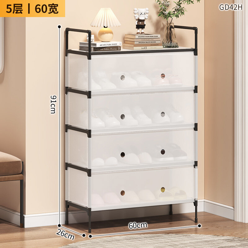 Многослойная сборная пылезащитная обувная полка, простая обувная полка для входа, многофункциональный компактный обувной шкаф, минимальный заказ одной штуки