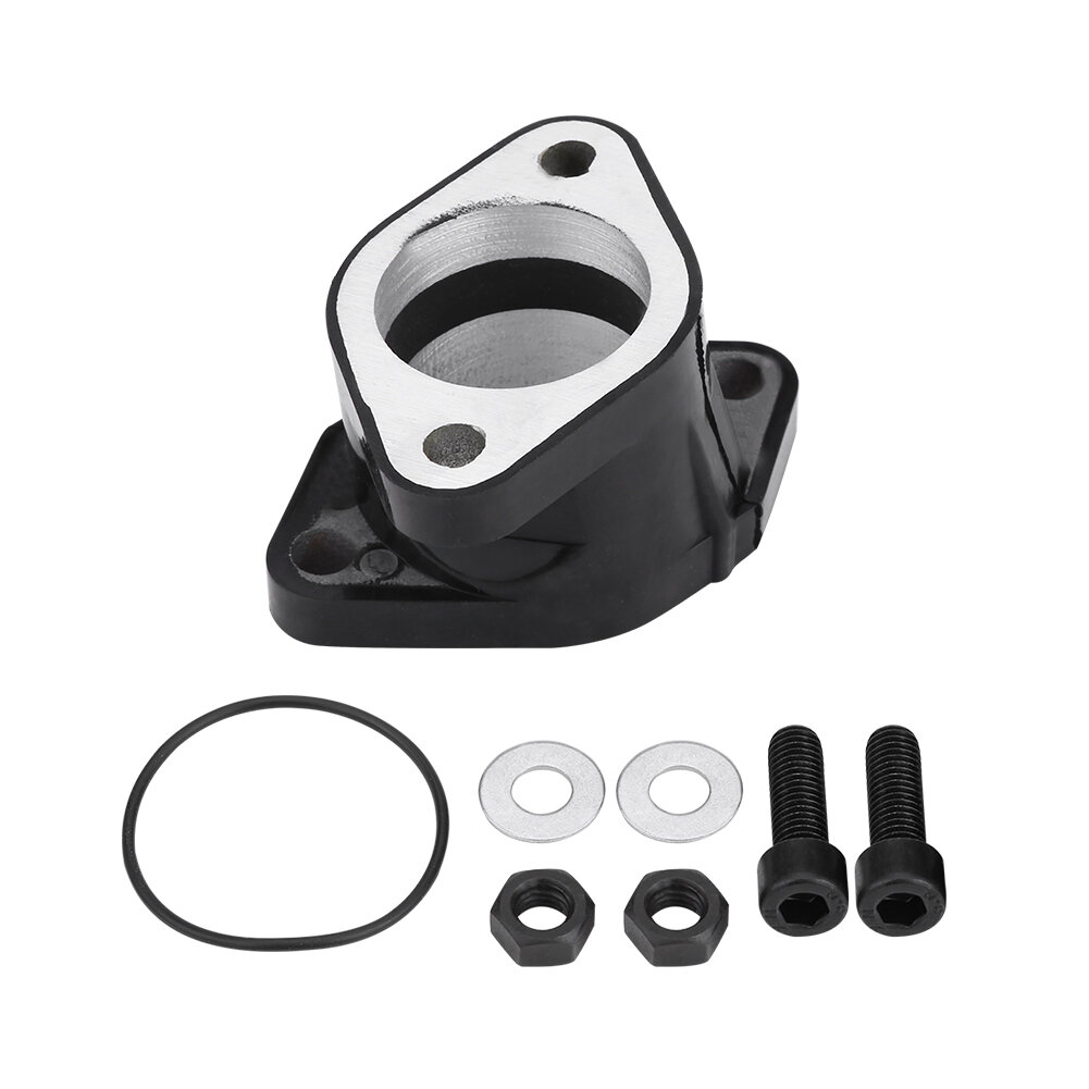 Патрубки впускного коллектора карбюратора, черные, металлические, пластиковые, сверхпрочные, для мотоциклов.