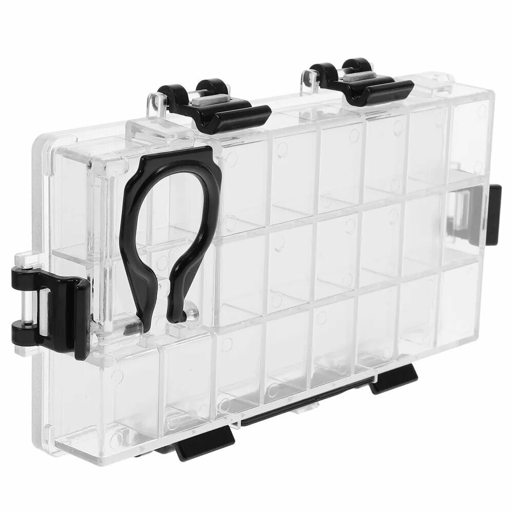 Пластиковая прозрачная коробка с 24 ячейками для увлажнённых красок, герметичная