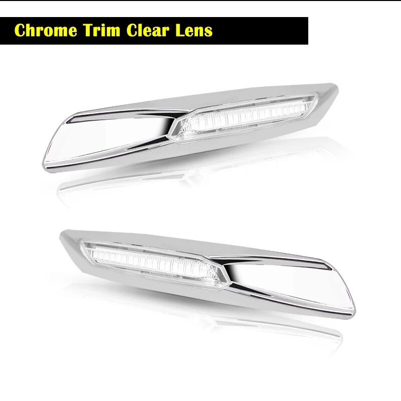 Chrome Silver LED боковые указатели поворота