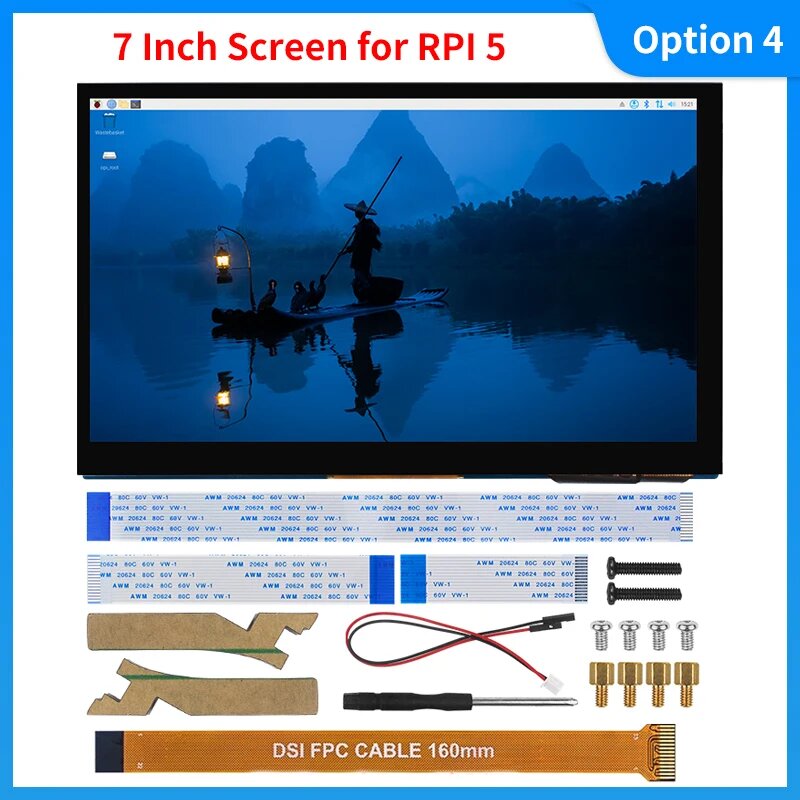 Caturda 7-дюймовый сенсорный экран для Raspberry Pi Option4