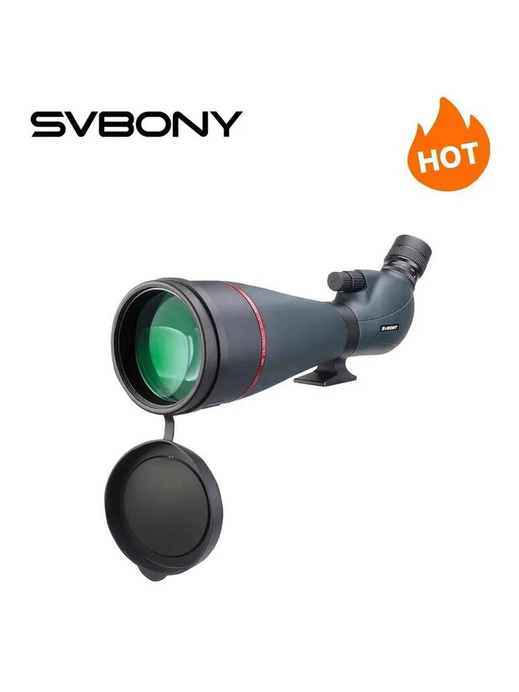 Зрительная труба SVBONY SV406, 25-75x100 HD, двойным фокусом, FMC, для наблюдения за птицами, стрельбы по мишеням, пейзажа