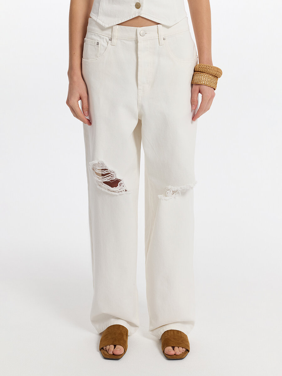 Джинсы трубы 