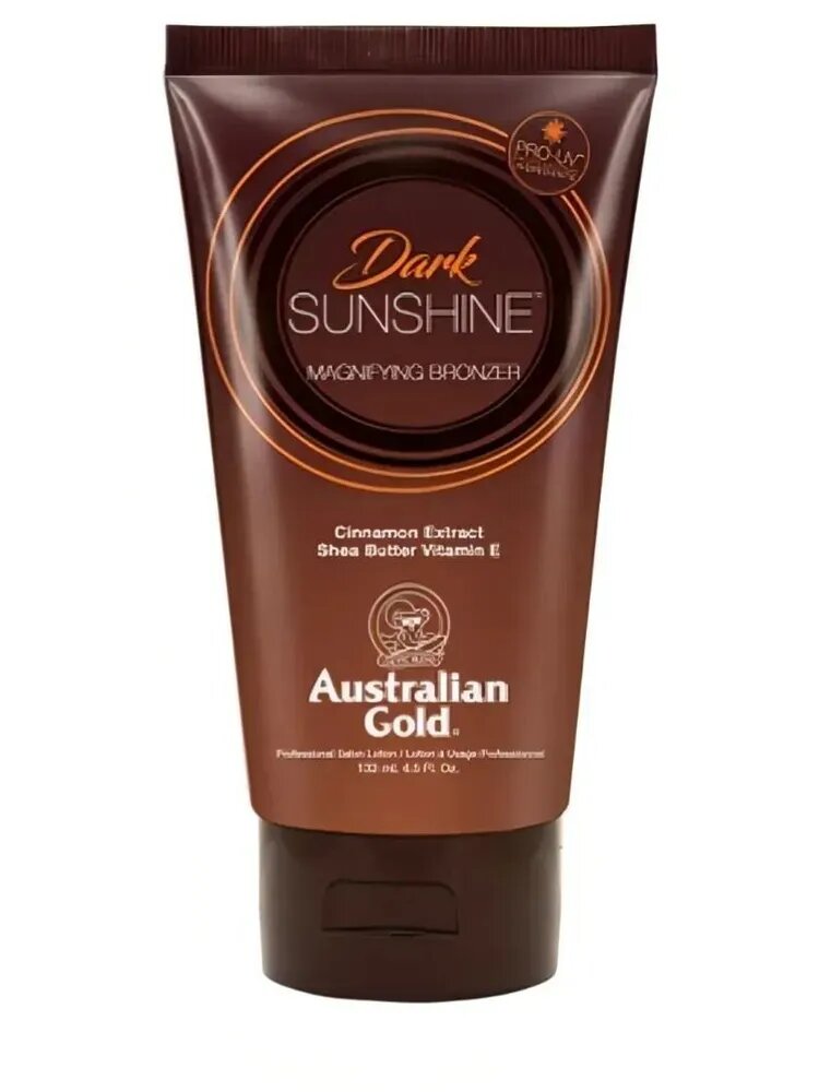 Крем для загара Australian Gold DARK SUNSHINE, с бронзатором, 133мл