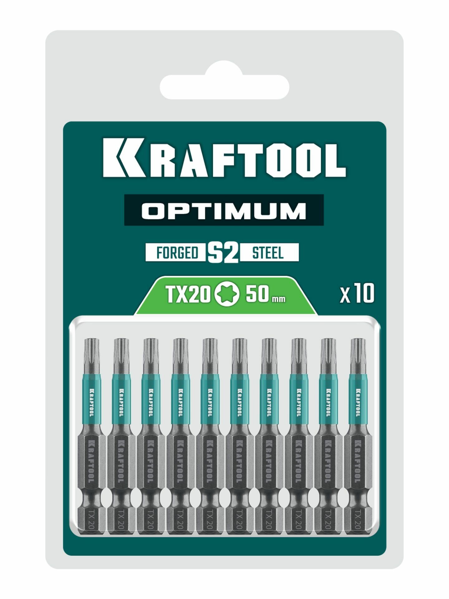 KRAFTOOL OPTIMUM TX 20 50 мм 10 шт биты 26126-20-50-10