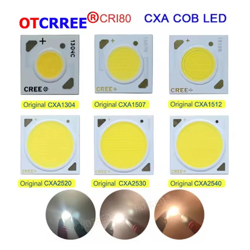 10 шт. оригинальные Cree CXA COB светодиоды 10-65 Вт Warm White 3000K, 20-47W 36V CXA2520