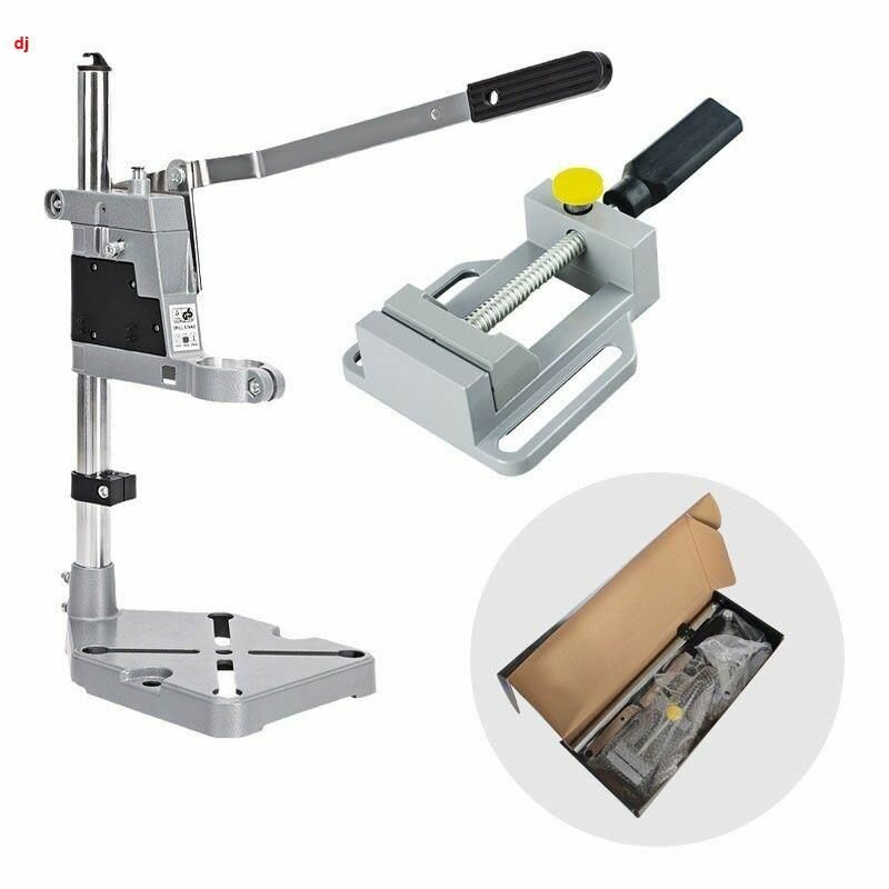 Стойка для дрели с тисками BG-610901 для шлифовальной машины, электро инструмента для ремонта и строительства, гравировальной машинки/Держатель для гравера настольный