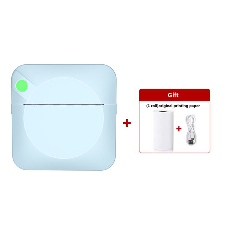 Портативный мини-принтер для кросс-граничной печати, беспроводной, подключаемый к мобильному Bluetooth, безчернильный принтер для наклеек и фотографий