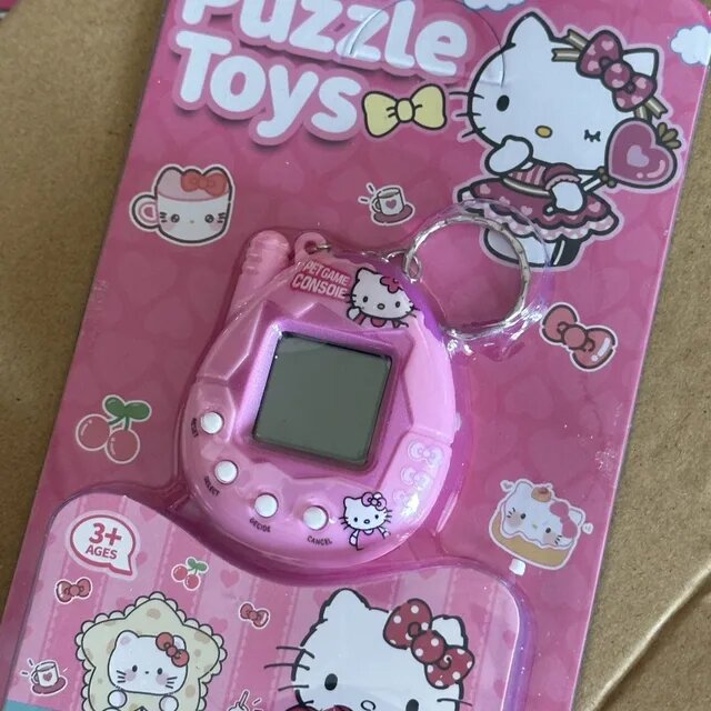 Электронная игровая приставка Sanrio Hello Kitty в стиле ретро, брелок с изображением классического мультяшного персонажа My Melody, игрушка для снятия стресса.