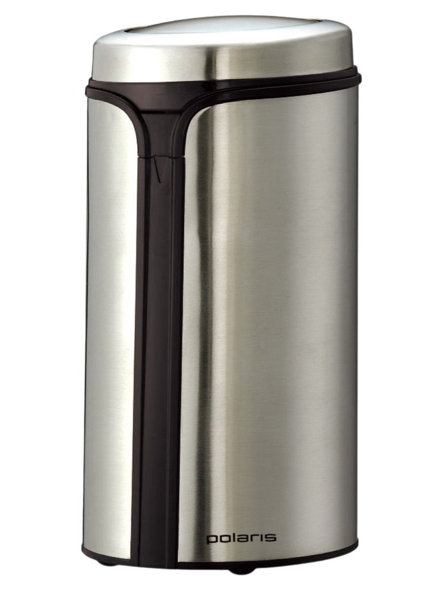 Кофемолка Polaris PCG 0815A, 150 Вт, нержавеющая сталь, серебристый/черный