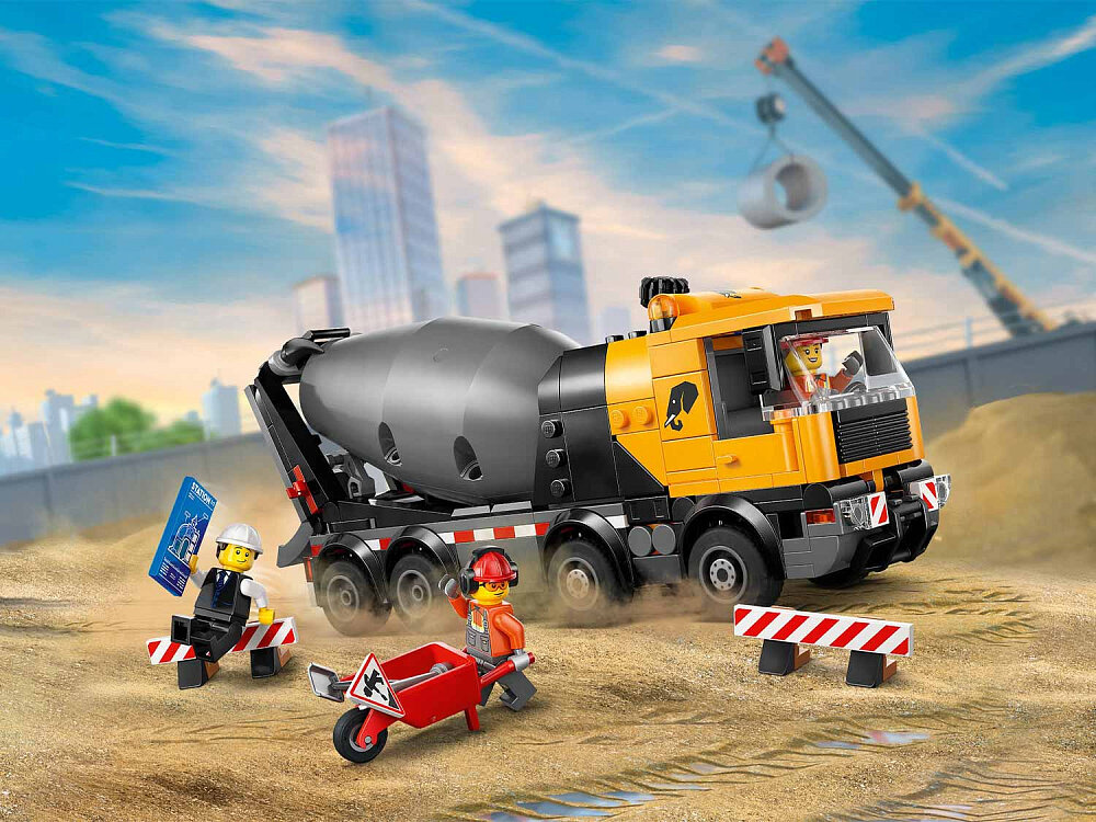 Конструктор LEGO City 60478 Конструктор Бетономешалка