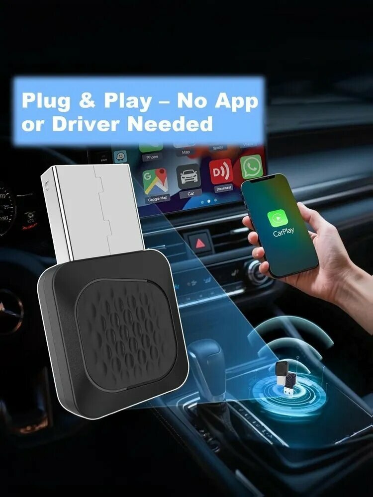 CarPlay / Беспроводной адаптер Carplay / Android Auto wireless для LADA HAVAL Monjaro Tenet Belgee Solaris Toyata для Benz Автомобильные аксессуары