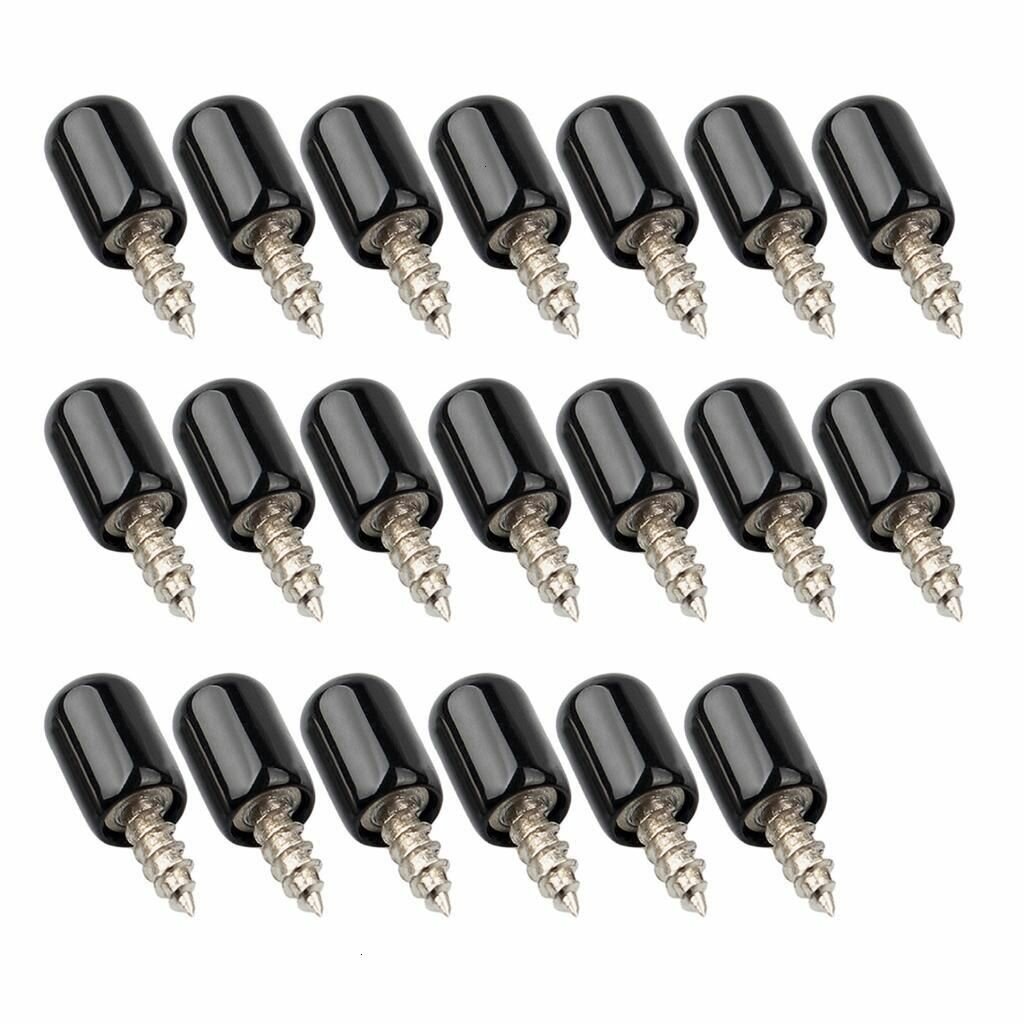 20шт, саморезная опора для гвоздей-саморезная опора для ламината с черной нескользящей втулкой