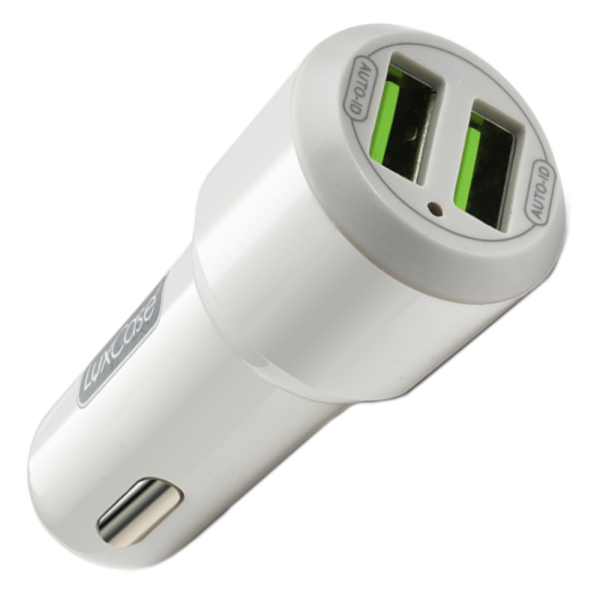АЗУ LuxCase 2USB 3A + Кабель USB - Micro USB (QY-7UP 2U2) White