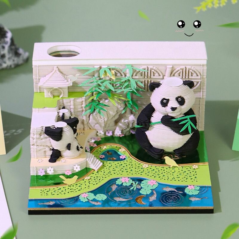 2026 панда Календарь украшения