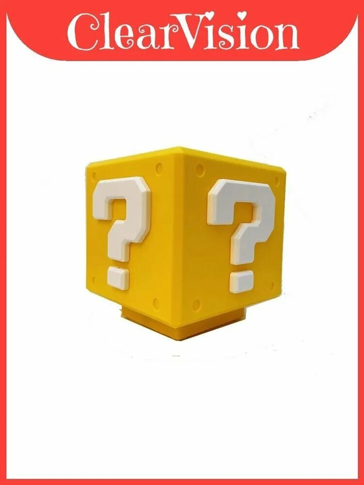 Mario question block led настольная лампа с тихим режимом для спальни и комнаты для студентов