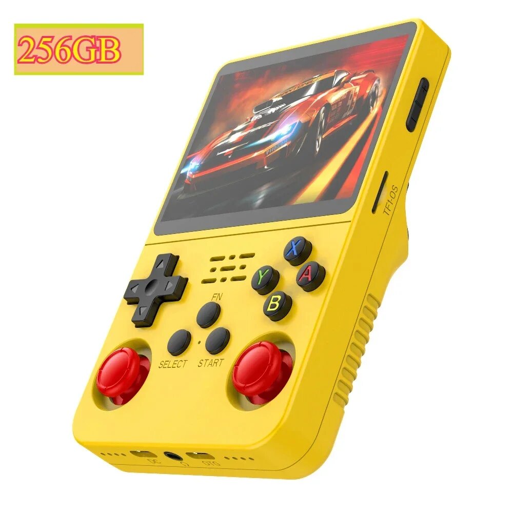 Портативная игровая консоль ARKOS R36S, 256ГБ, Желтый