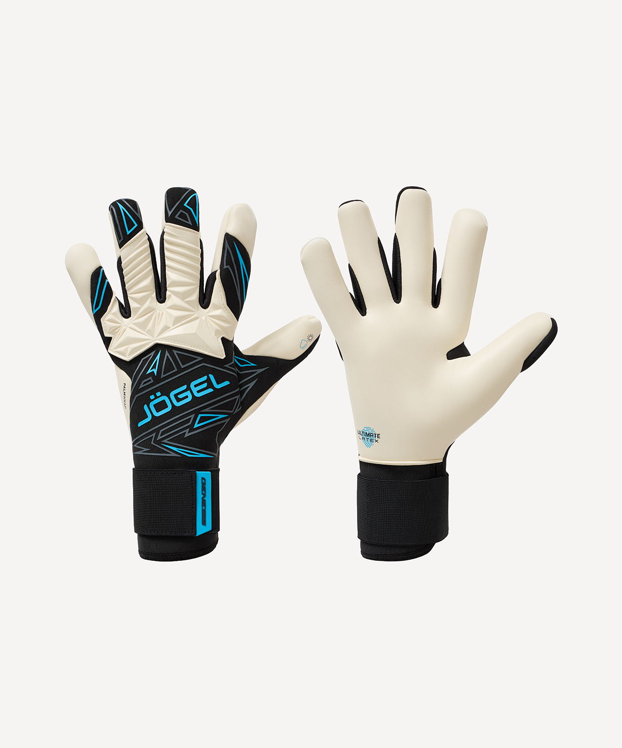Перчатки вратарские JOGEL Genesis UL4 Evolution negative hybrid, черный (10)