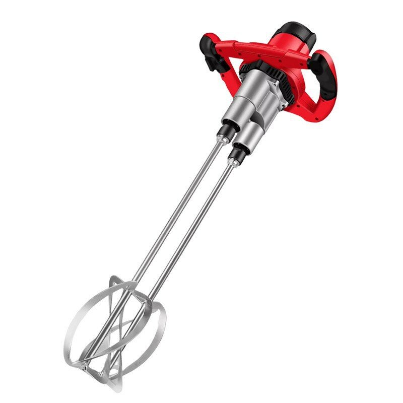 Электрический миксер для раствора, шпаклевки, извести, старого порошка, машины для штукатурки, краски, покрытия, эпоксидной напольной краски, миксер с двойным стержнем