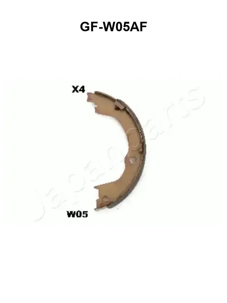 GFW05AF, Колодки тормозные стояночного Japanparts
