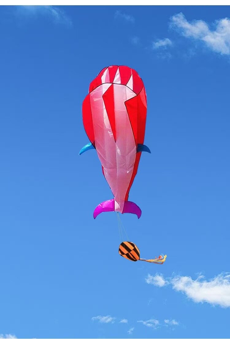 Новый 2.2m большой китовый змей без рамки, надувной, мягкий корпус, 3D, легко летать, оригинальный производитель, оптовая продажа