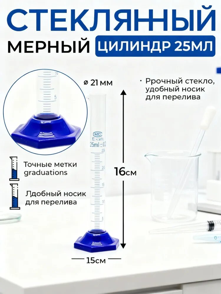 Емкость мерная, 25 мл, 1 шт