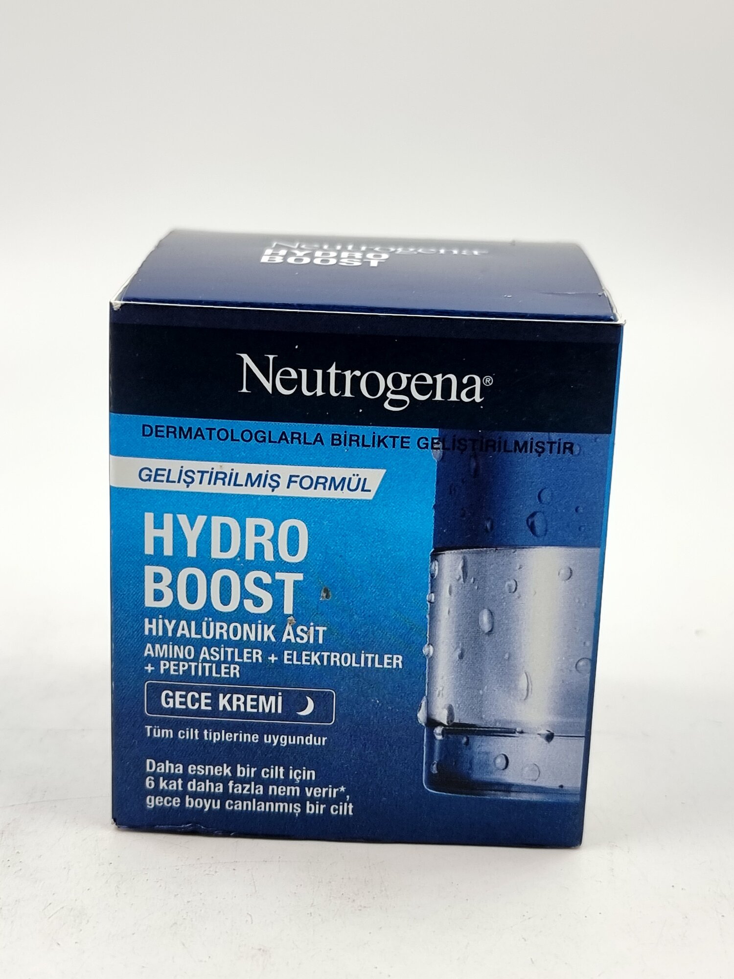 Neutrogena Ночной увлажняющий крем-гель для лица Hydro Boost Sleeping Cream с гиалуроновой кислотой 50 мл (Франция)