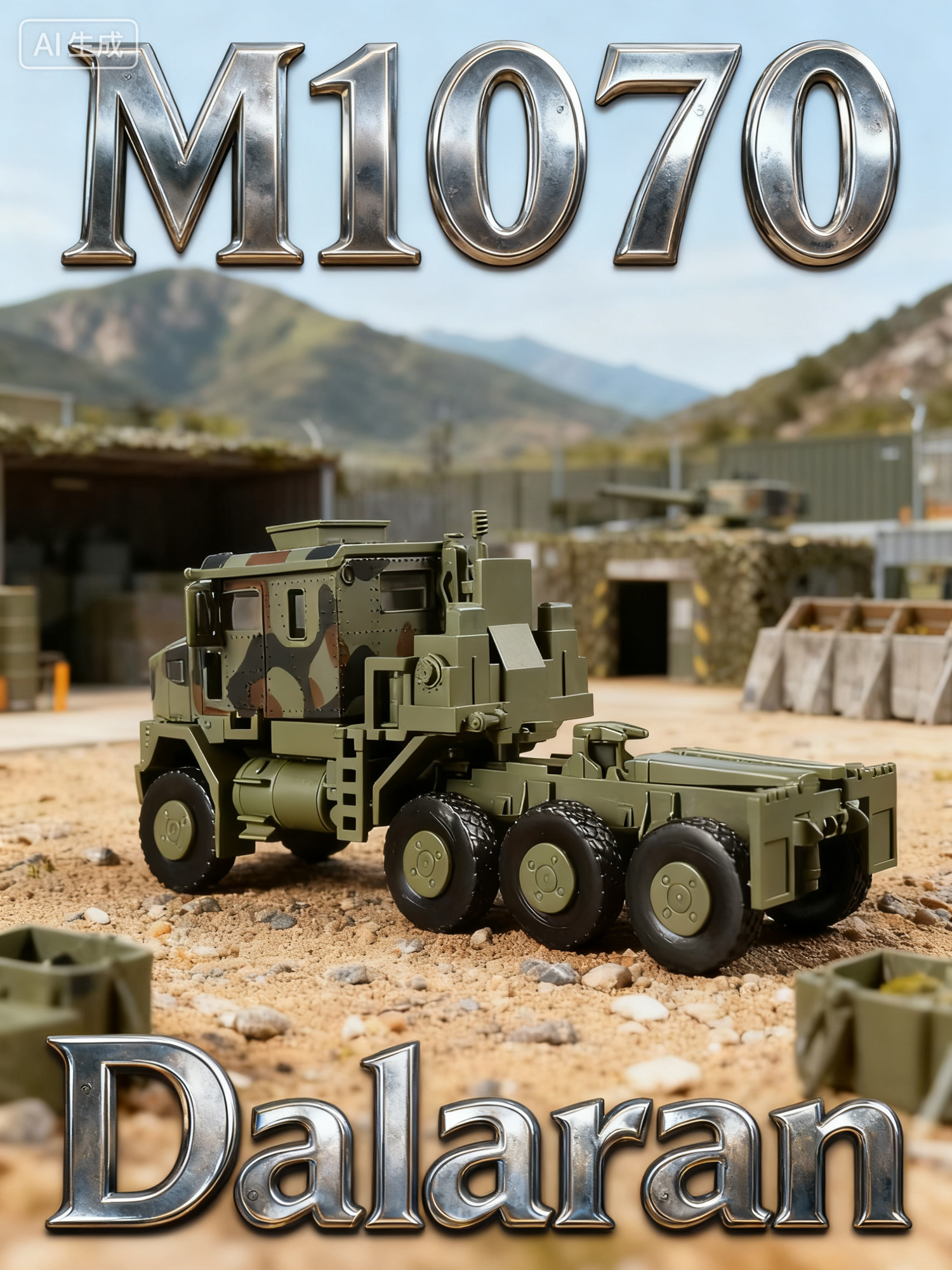 Транспортёр танков Ошкош М1070 (США) 1:72 - Сборная модель без клея и окраски детальная Dalaran