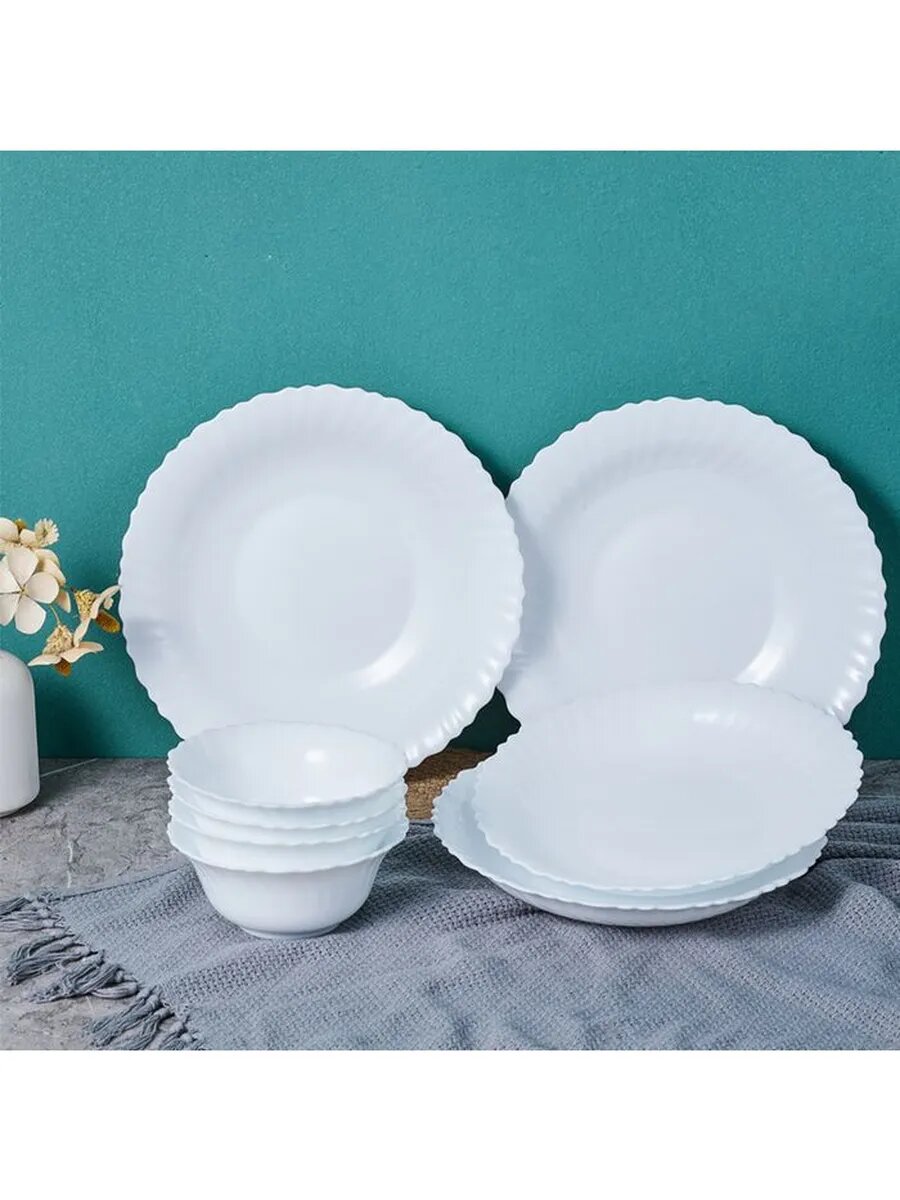 Набор посуды Corelle Haoyu 8 предметов, белый, прочный